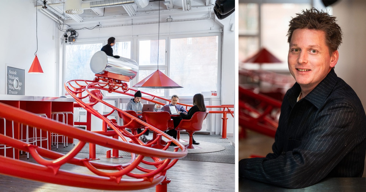 Look! A roller coaster – in the office