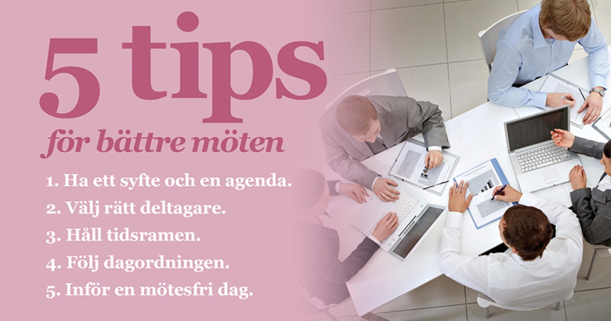 5 tips för bättre möten
